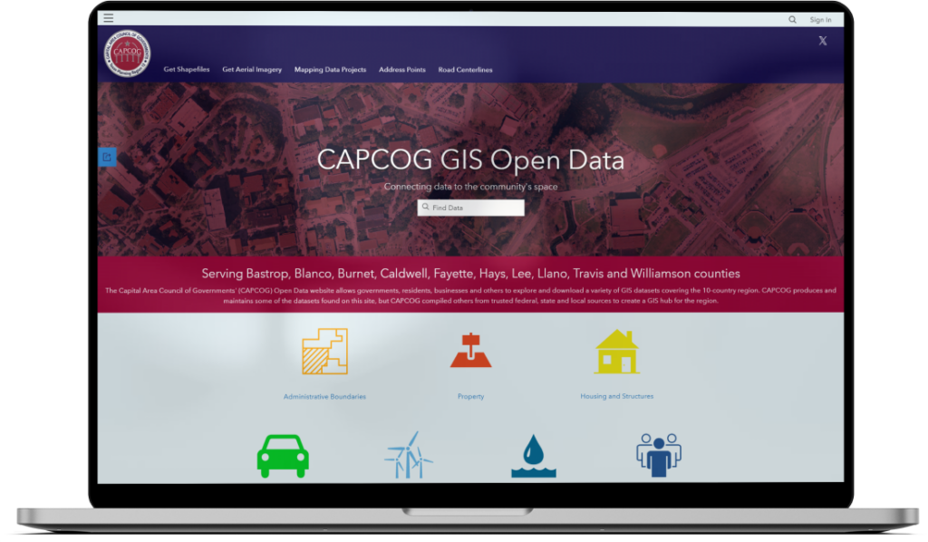 GIS Open Data / Aerial Imagery ⋆ Capital Area Council of Governments (CAPCOG)